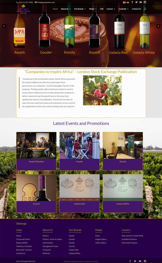 Awash Wine SC - Epion Computer Solutions